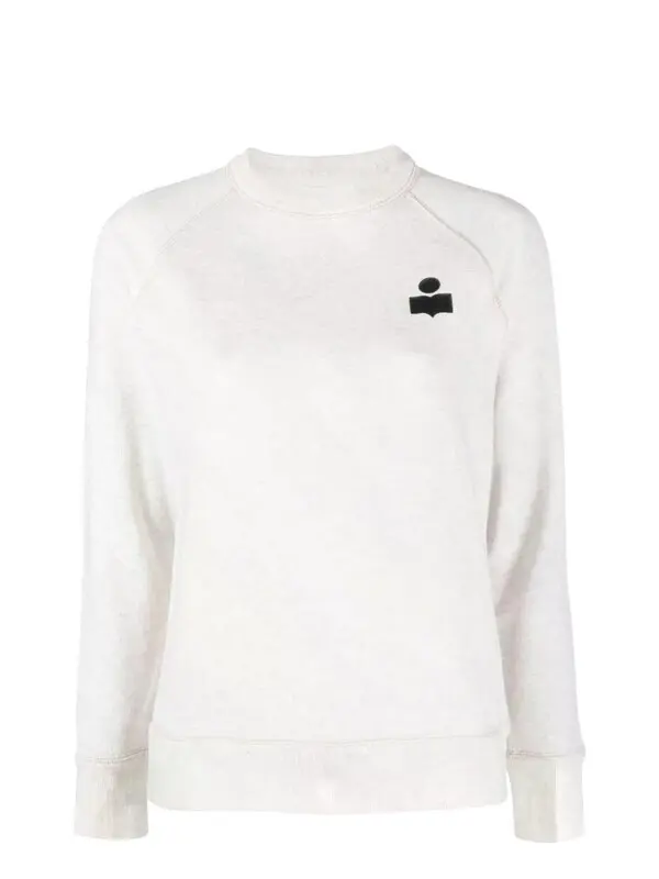 MARANT ETOILE Milla Logo-embroidered Sweatshirt - Neutrals