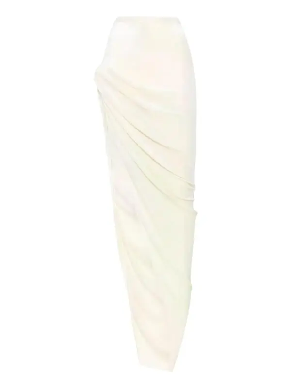 Rick Owens Twist Edfu Maxi Skirt - Neutrals