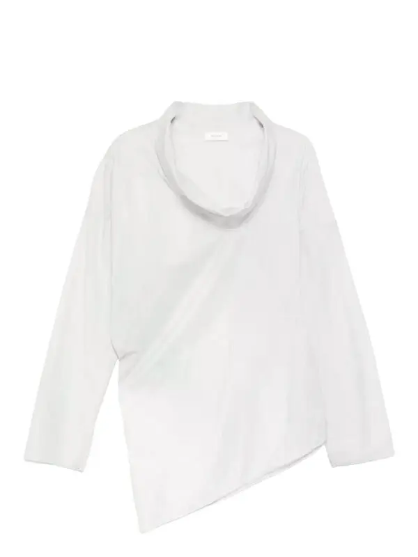 RUOHAN Asymmetric Long Sleeve Top - Blue