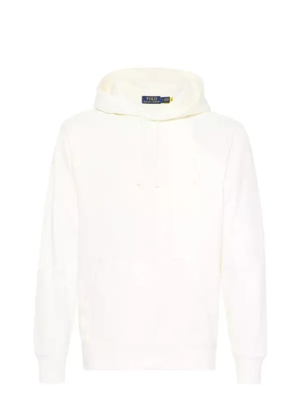 Polo Ralph Lauren Polo Pony-embroidered Cotton Hoodie - Neutrals