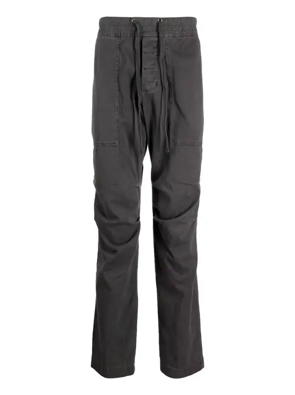 JAMES PERSE Drawstring Straight-leg Trousers - Grey