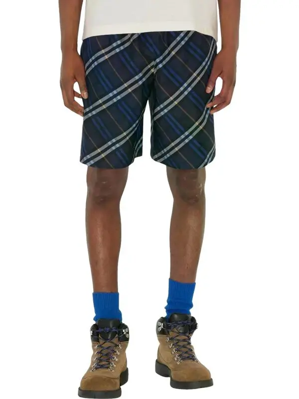 Burberry Poplin Shorts - Blue