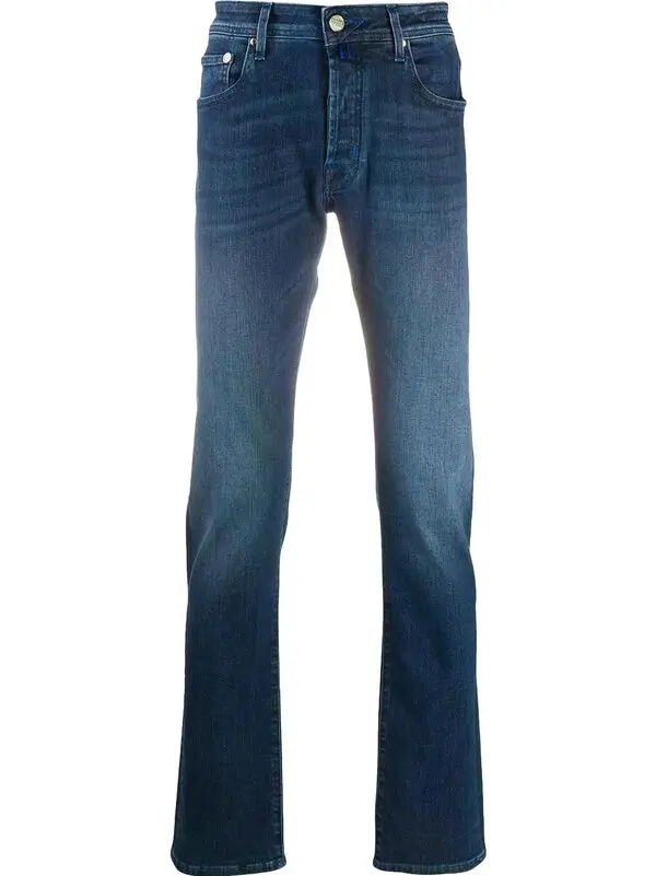 Jacob Cohen Mid-rise Straight Leg Jeans - Blue