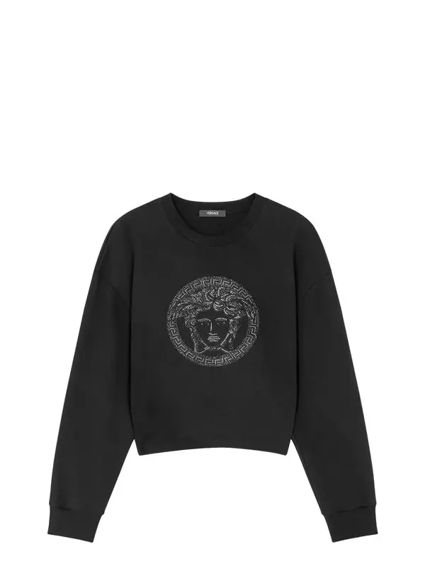 Versace Medusa-embellished Sweatshirt - Black