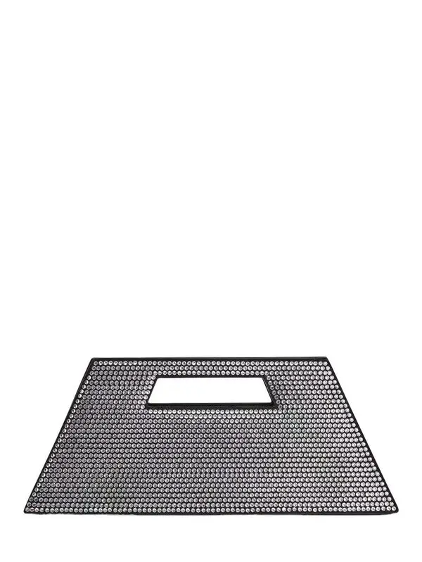 GIUSEPPE ZANOTTI Rhinestone Embellished Clutch - Silver