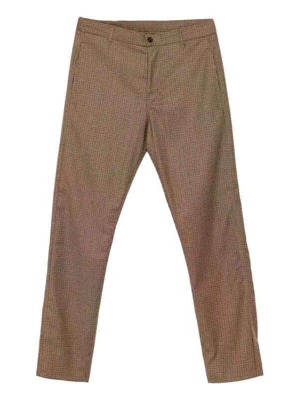 Aspesi Checked Chinos - Brown
