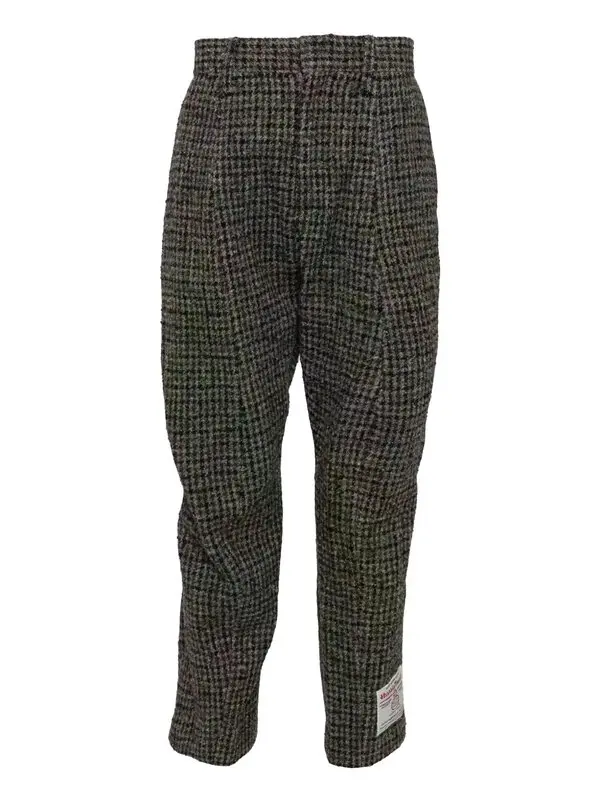 DOUBLET Zombie Silhouette Harris Tweed® Trousers - Grey