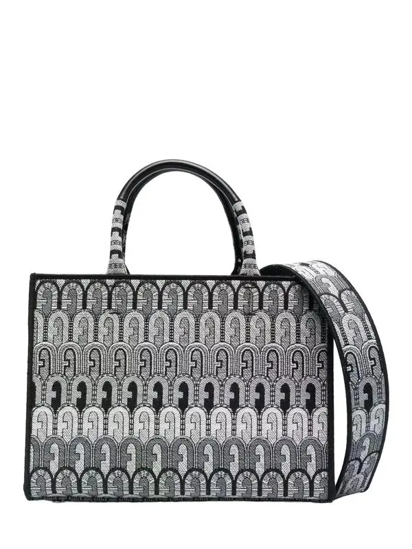 Furla Jacquard Tote Bag - Black