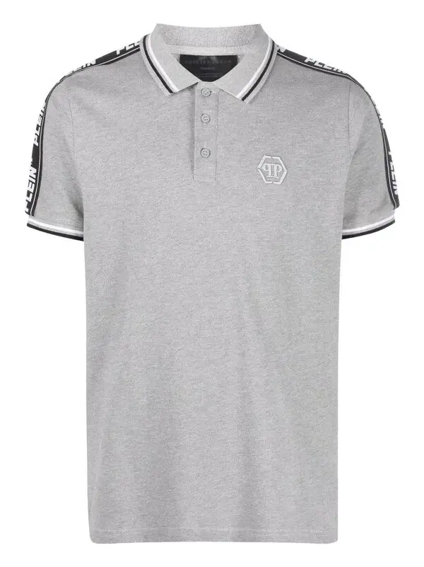 Philipp Plein Embroidered-logo Polo Shirt - Grey