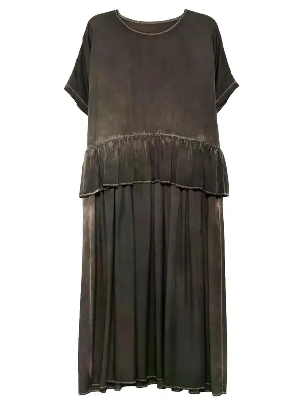UMA WANG Abril Layered Dress - Brown
