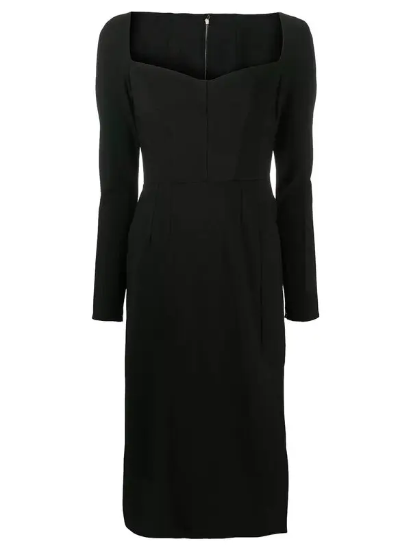 Dolce & Gabbana Sweetheart-neck Sheath Dress - Black