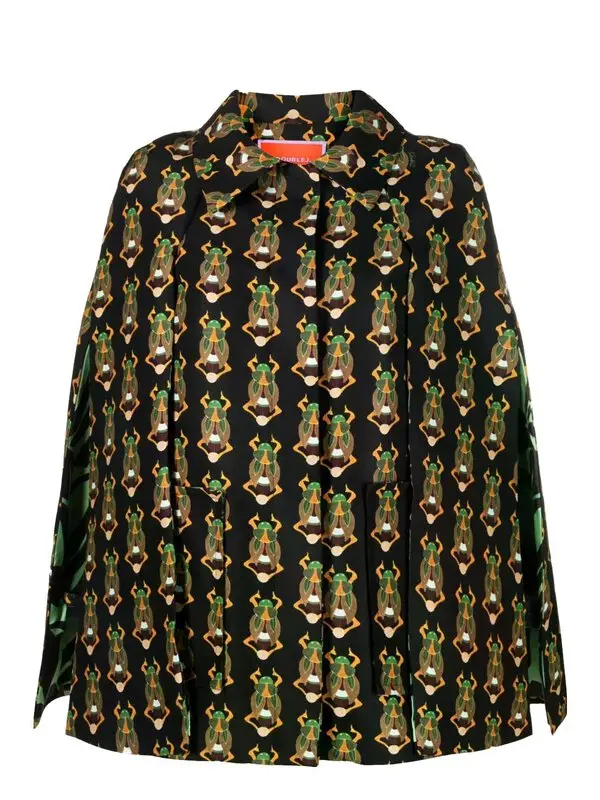 La DoubleJ Milano Wool-blend Cape - Black