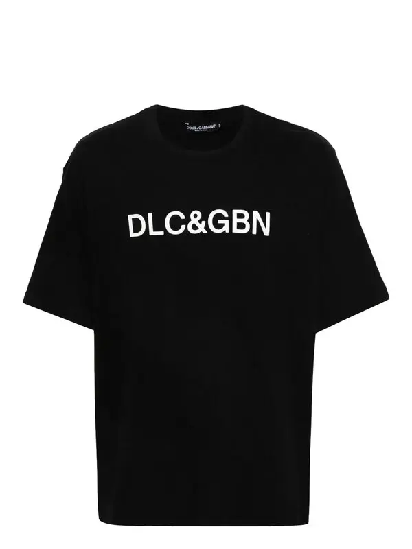 Dolce & Gabbana Logo-print Cotton T-shirt - Black