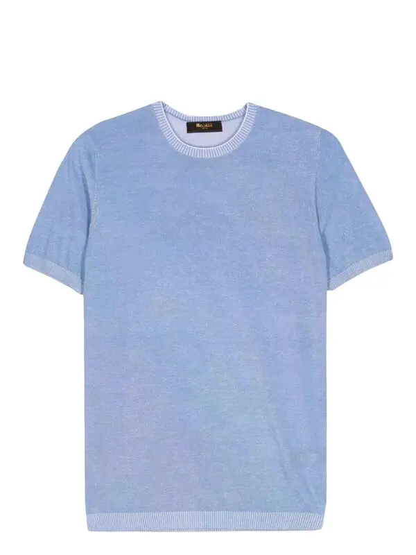 MOORER Jude-vcr Short-sleeve Jumper - Blue