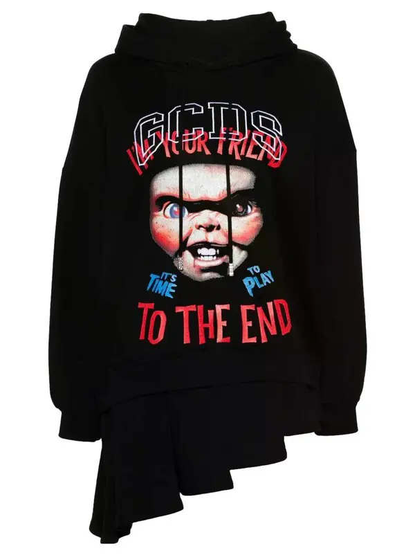 Gcds X Universal Chucky Hooded Mini Dress - Black