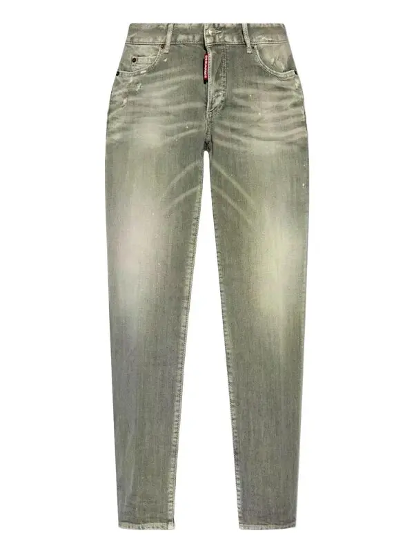 Dsquared2 Logo Patch Jeans - Grey