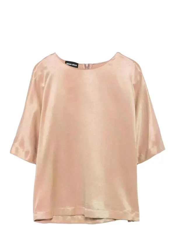 Giorgio Armani Satin Blouse - Neutrals
