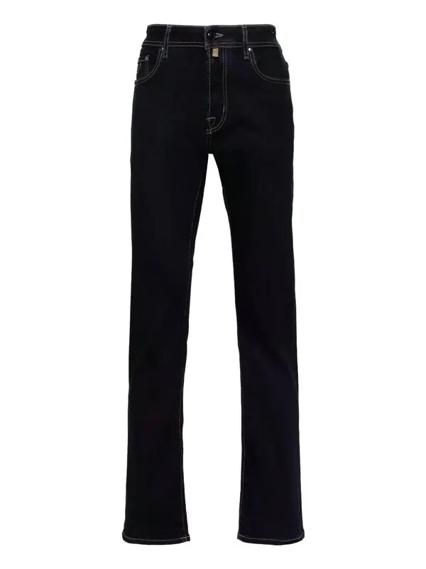 Jacob Cohen Logo-patch Jeans - Blue