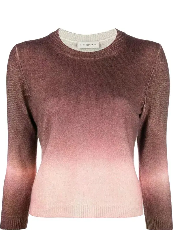 Tory Burch Ombré-effect Cashmere Jumper - Pink