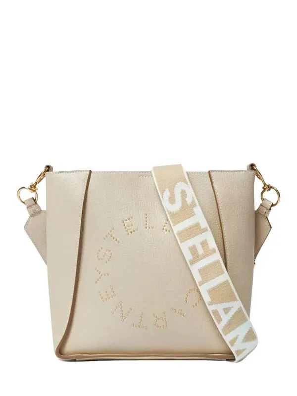 Stella McCartney Stella Logo Vegan-leather Shoulder Bag - Neutrals