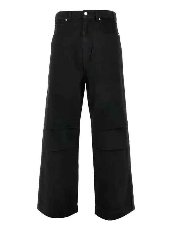1989 STUDIO Wide-leg Utility Jeans - Black