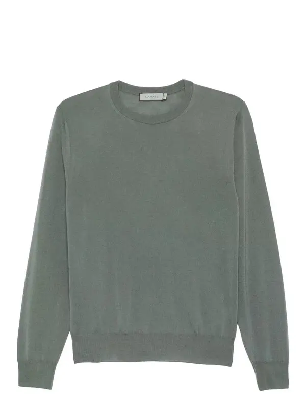 Canali Merino Wool Sweater - Green
