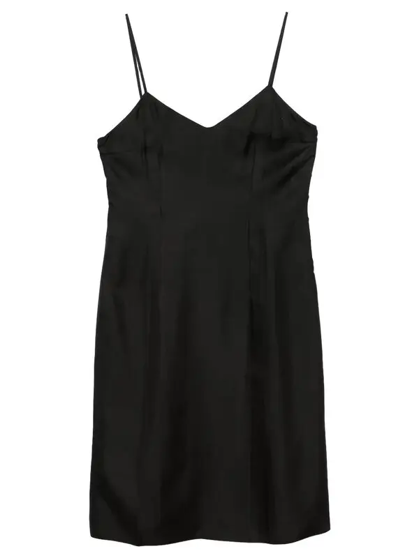 Prada Silk Midi Dress - Black