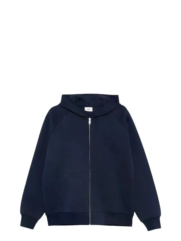 AUTRY Logo-debossed Hoodie - Blue