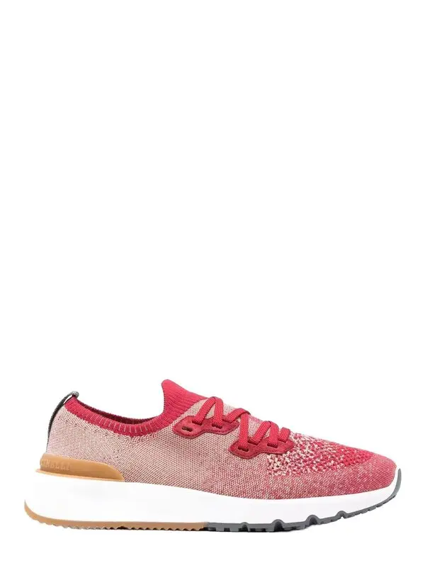Brunello Cucinelli Speckled Low-top Sneakers - Red