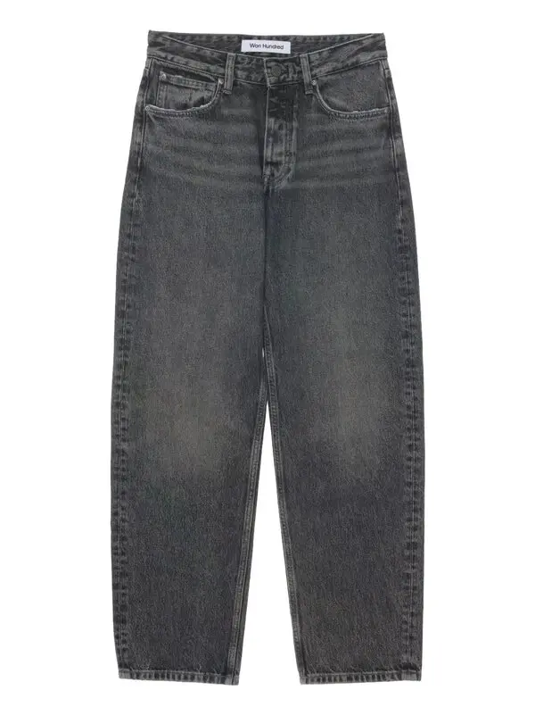 WON HUNDRED Alexandra Straight Jeans - Black