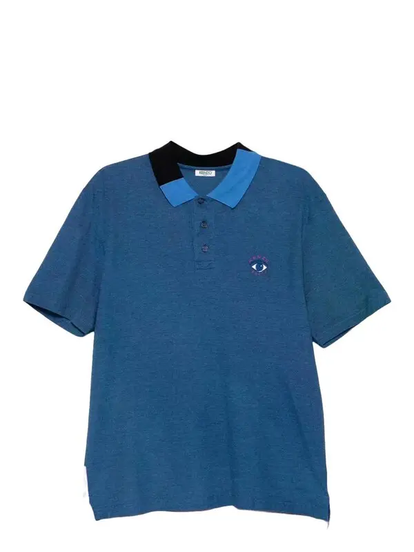 Kenzo Embroidered Polo Shirt - Blue
