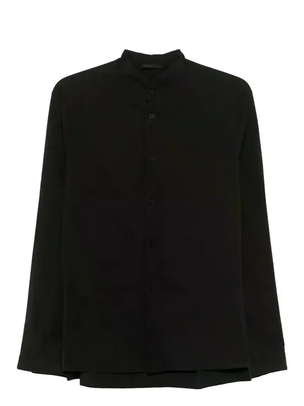 Transit Band-collar Shirt - Black