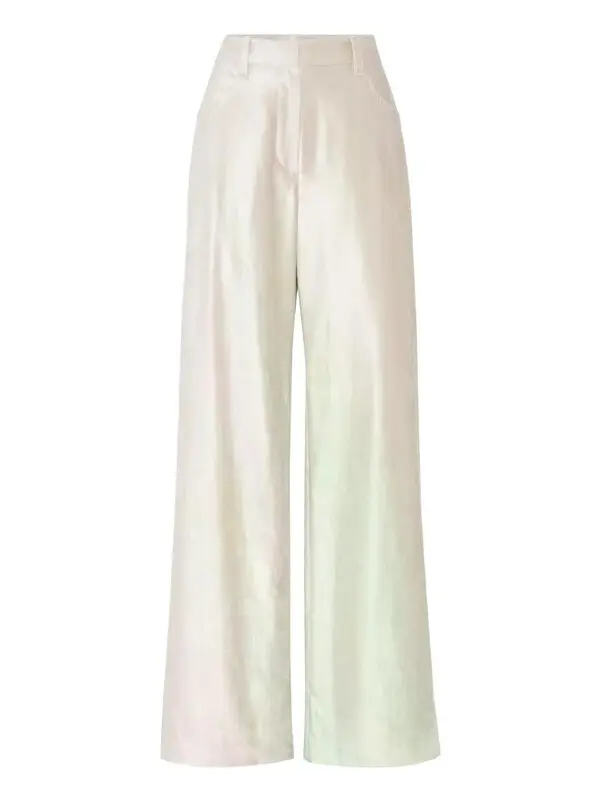 Brunello Cucinelli Shimmer-finish Wide-leg Trousers - Neutrals