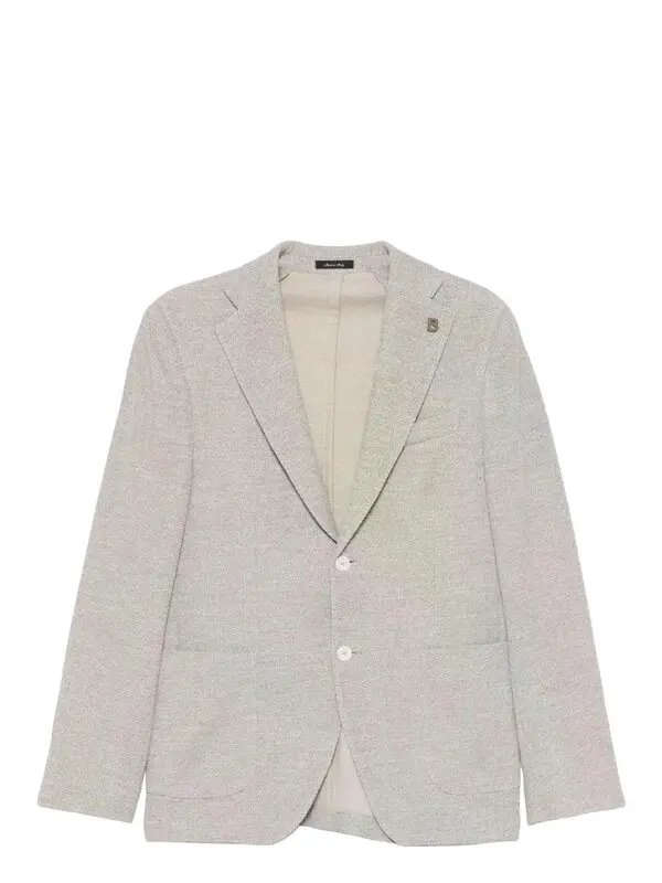 BRERAS MILANO Single-breasted Blazer - Grey