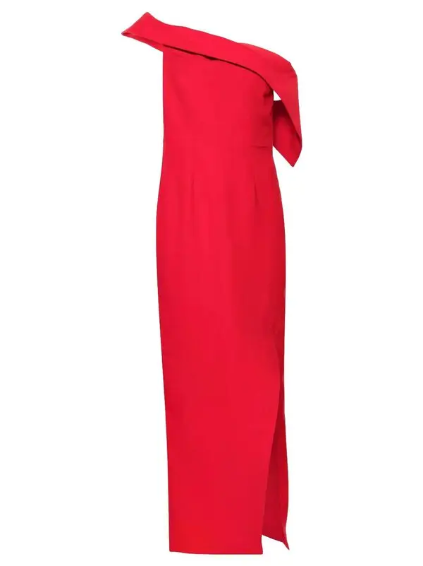Roland Mouret Off-shoulder Crepe Gown - Red