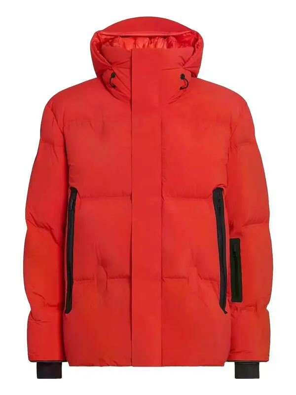 Zegna Drawstring-hood Puffer Jacket - Red