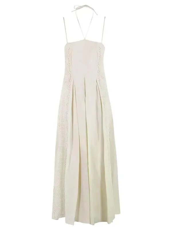 ISABELLE BLANCHE Linen Midi Dress - Neutrals