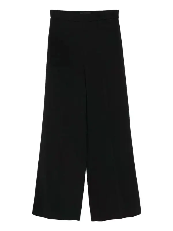 JOSEPH Alane Wide-leg Trousers - Black
