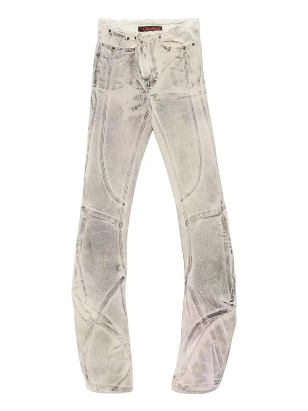 Ottolinger Draped Raw-cut Jeans - Neutrals