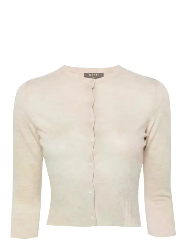 N.peal Darcie Cashmere Cardigan - Neutrals