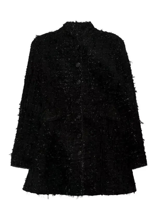 Shiatzy Chen Sense Of Ink Collection Tweed Jacket - Black