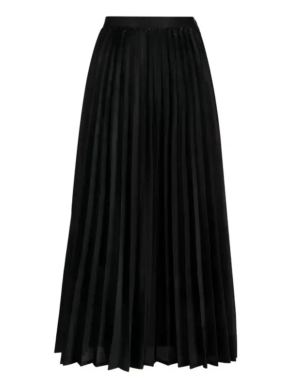 Junya Watanabe High-waist Pleated Skirt - Black