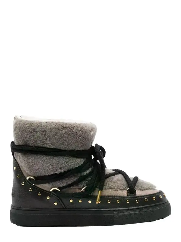 Inuikii Shearling Lace-up Boots - Neutrals