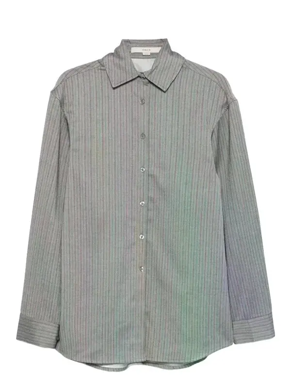 Remain Birger Christensen Herringbone-patterned Shirt - Grey