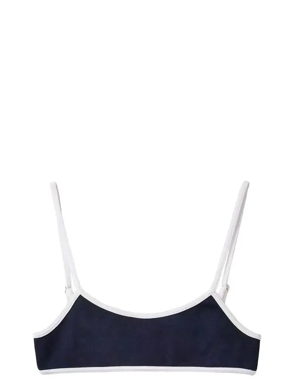 Miu Miu Technical-knit Swimsuit Top - Blue