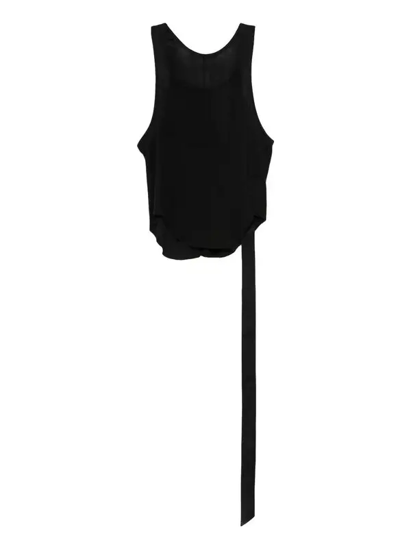 Rick Owens Cropped Tank Top - Black
