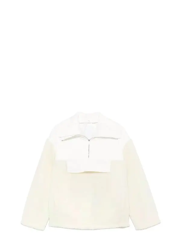 Gucci Fleece Zip Hoodie - White