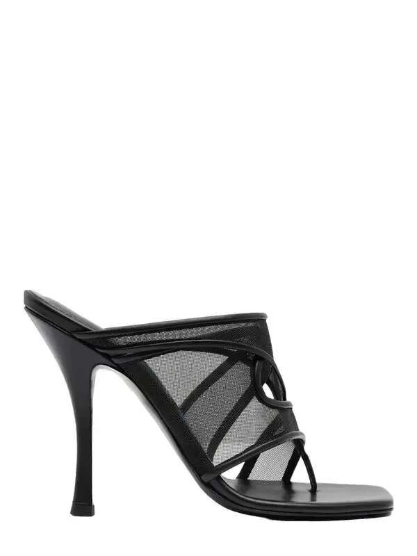 Christopher Esber Ringer Mesh-panel Heeled Mules - Black