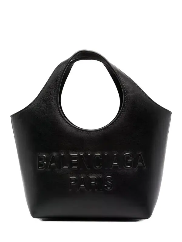 Balenciaga Cracked Texture Tote Bag - Black