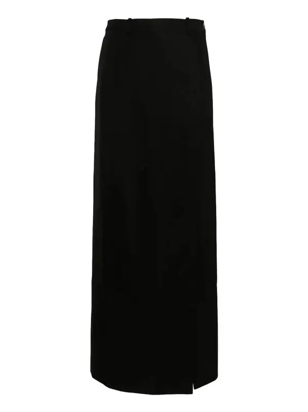 Balenciaga Slit Tailored Maxi Skirt - Black
